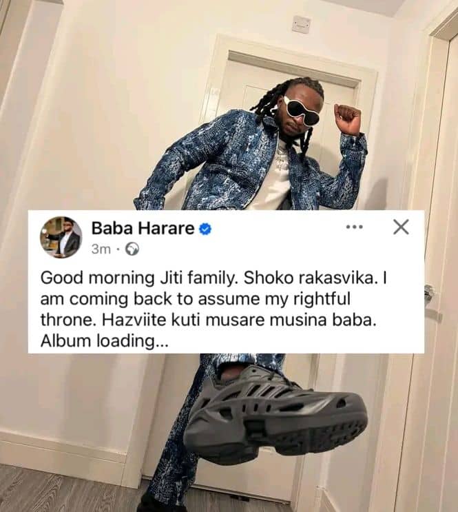 Baba Harare Announces Shocking Return to Jiti Music Genre - State Of The Nation